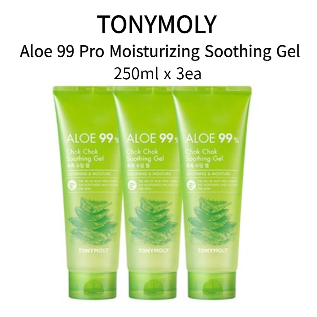 [TONYMOLY] Aloe 99 Pro Moisturizing Soothing Gel 250ml x 3ea/Aloe gel ...