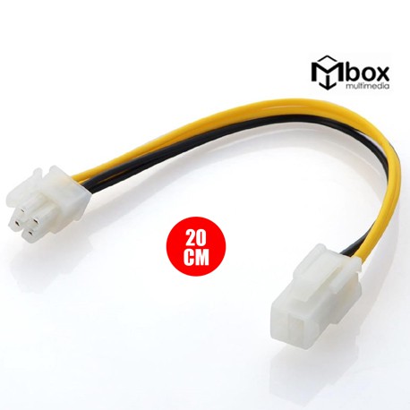 (Stock Ready)PC Computer Power Supply 4 Pin CPU Male to Female ...