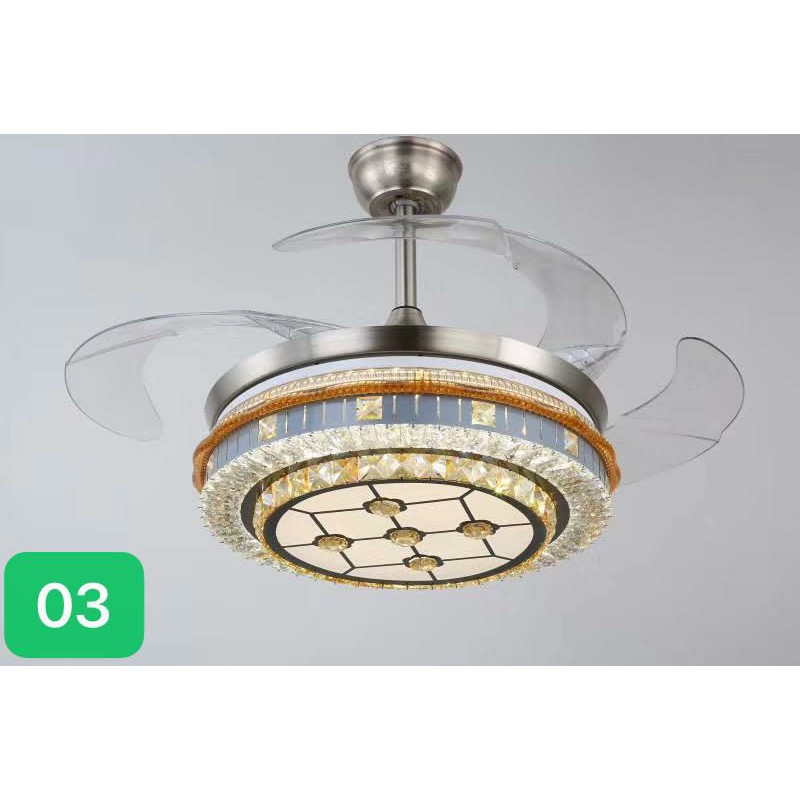 Luxury invisible fan with LED light | Shopee Malaysia