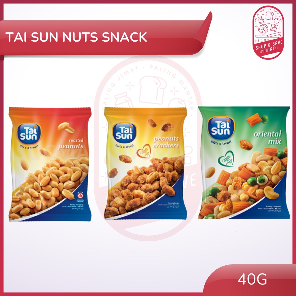 Tai Sun Peanuts Snack - 40g(Variations: Roasted Peanuts / Peanut ...