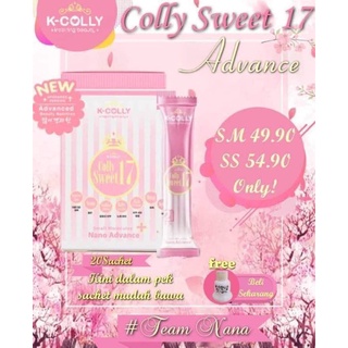K COLLY SWEET 17 KOTAK 100% ORIGINAL (FREE IBU PUTIH )ADA BAR KODE | Shopee Malaysia