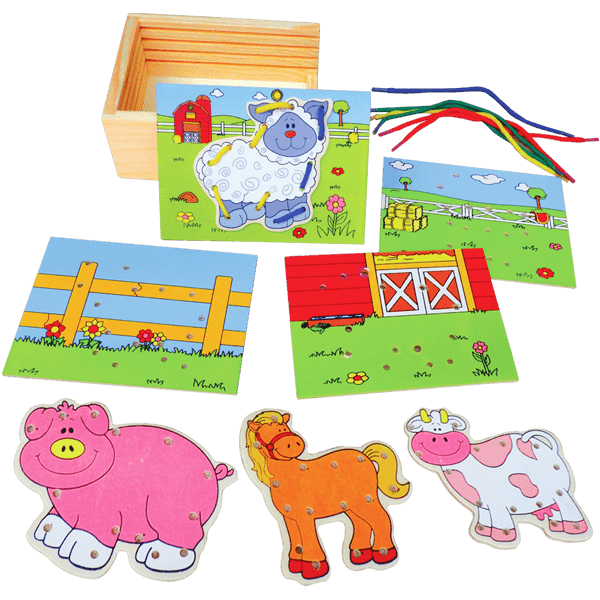 LACING FARM ANIMALS (SET OF 4 PCS) | Shopee Malaysia