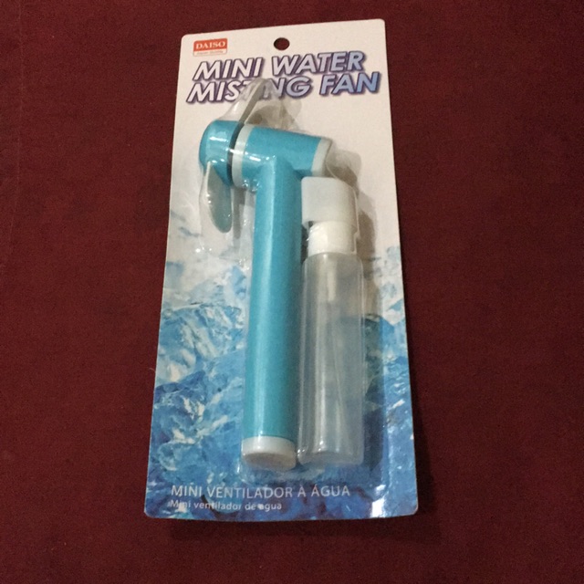 Daiso Mini Water Misting Fan AA battery handheld | Shopee Malaysia