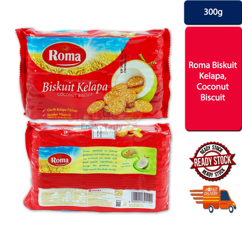 300g Roma Biskuit Kelapa, Coconut Biscuit [OmyFood] | Shopee Malaysia
