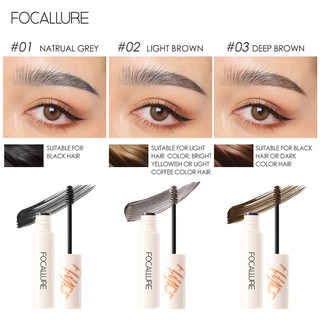 READY STOCK Focallure Waterproof Eyebrow Gel Brush Long-wear Sculpt ...