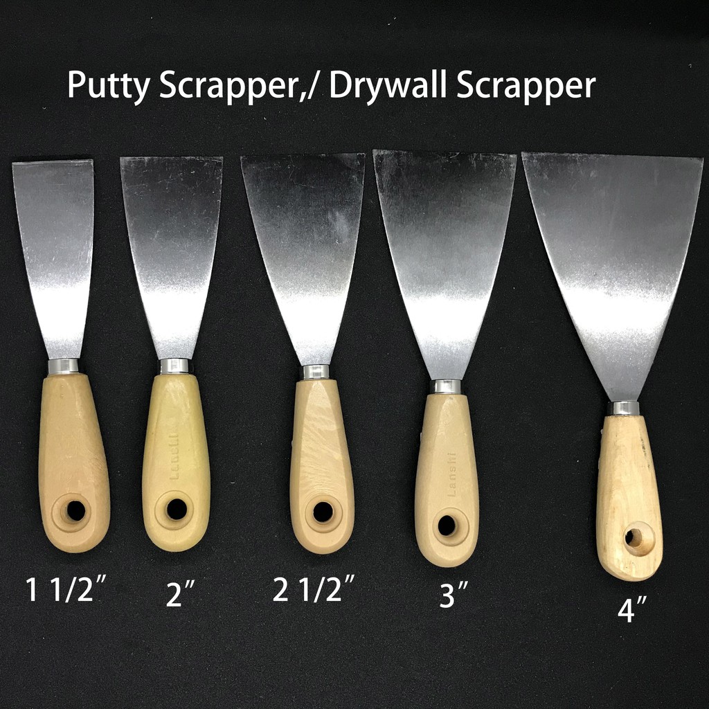 Putty Scrapper Drywall Scraper, 1-1/2 Inch 2 inch , 2-1/2 Inch 3 Inch ...