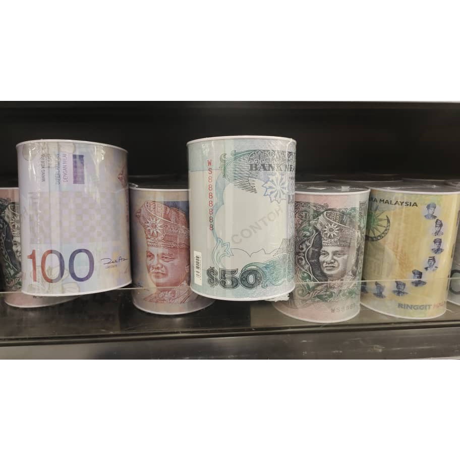 TABUNG DUIT TIN TAHAN KARAT SAIZ BESAR | Shopee Malaysia