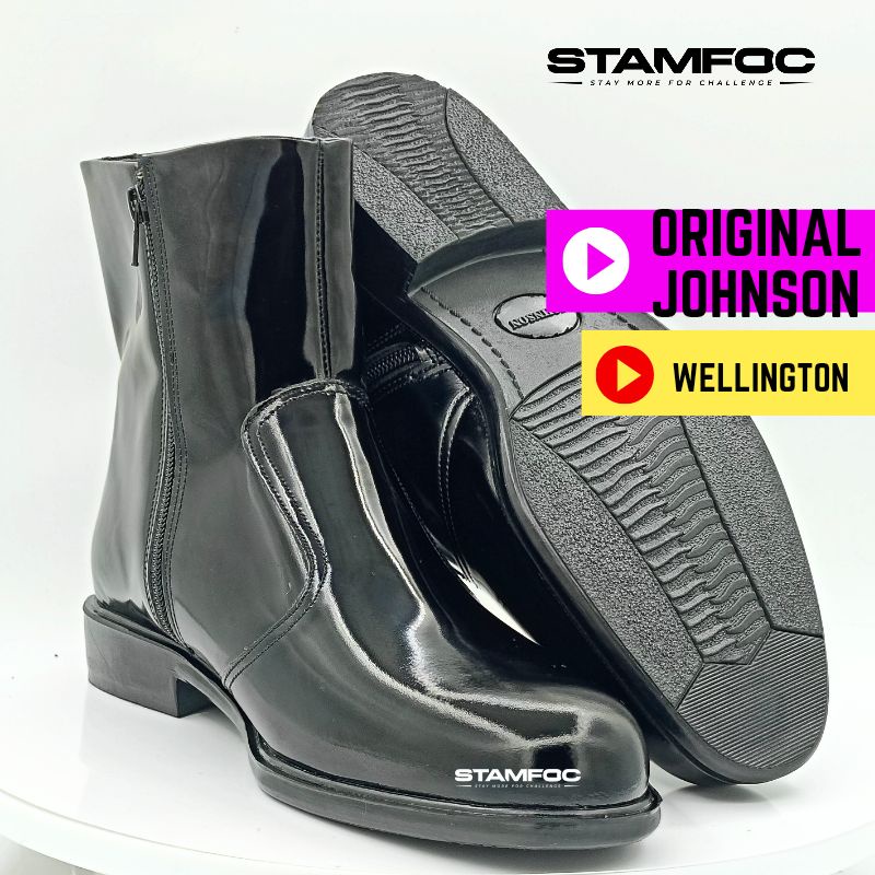 KASUT WELLINGTON JOHNSON ORIGINAL TACTICAL BOOT GD SHOES TOYOO KAWAD ...