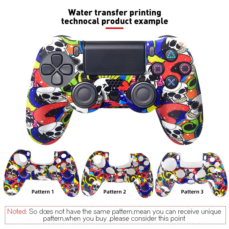 Protective Skin Case Anti-Slip Silicone Camo For Sony PS4/PS4 Pro/PS4 ...