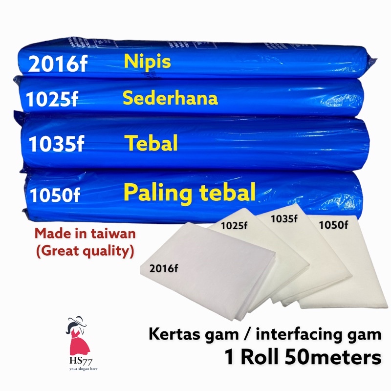Kertas gam / interfacing gam | Shopee Malaysia