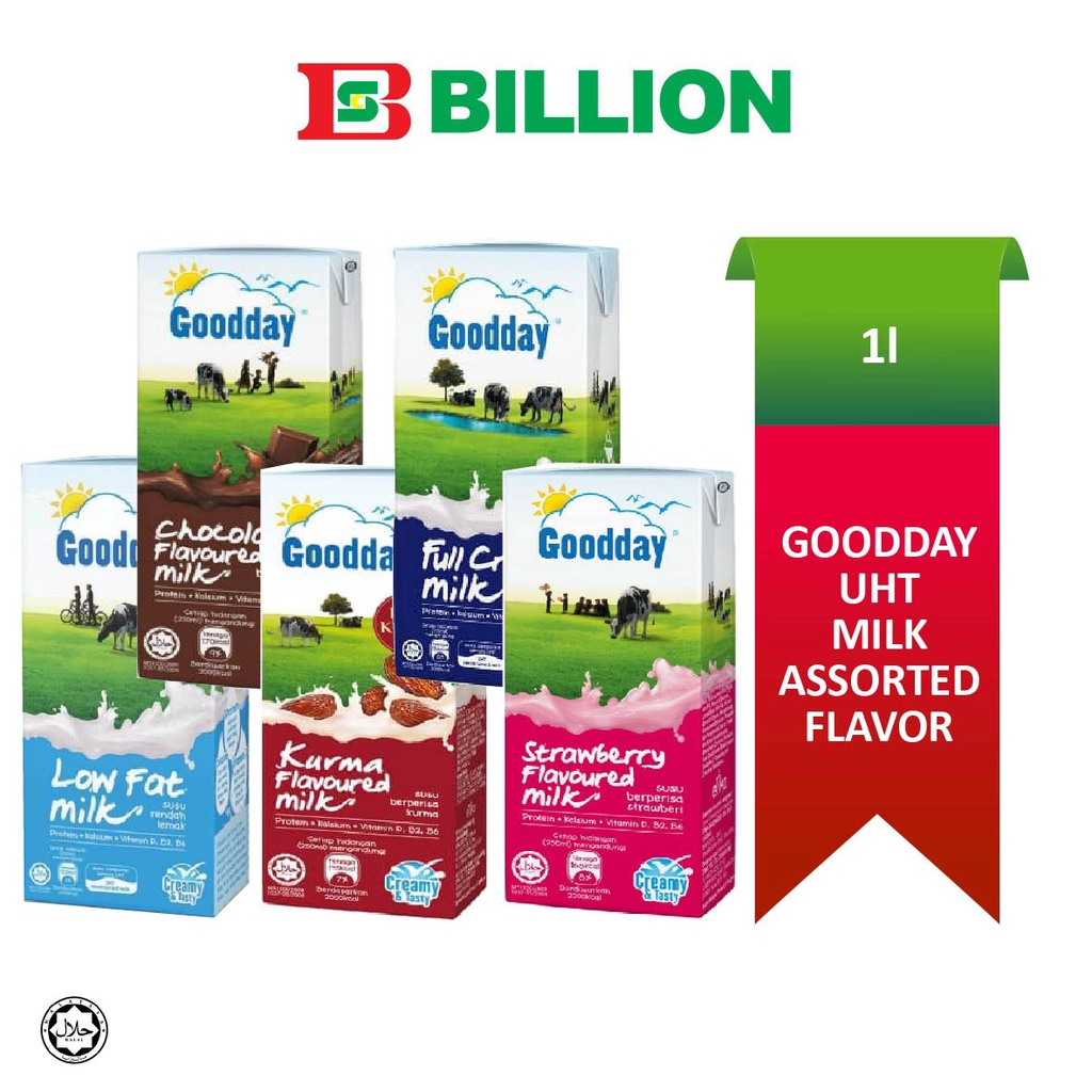 GOODDAY UHT Milk 1 Liter (Assorted Flavour) | Shopee Malaysia