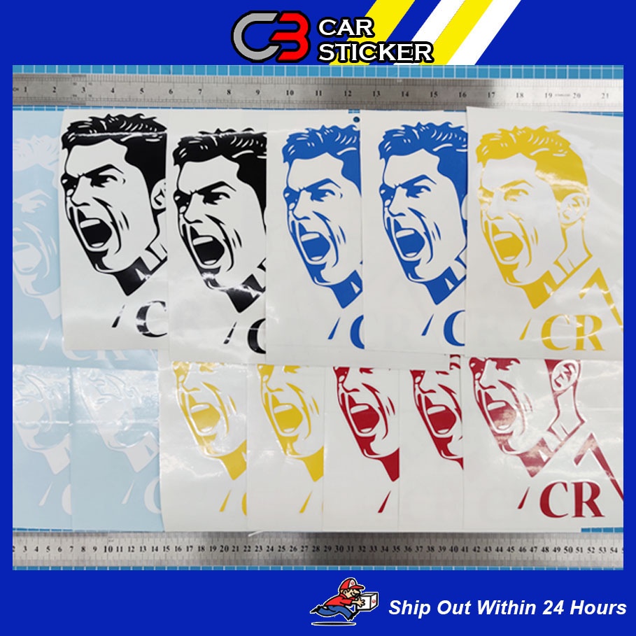 Cristiano Ronaldo CR7 sticker / cs410 | Shopee Malaysia