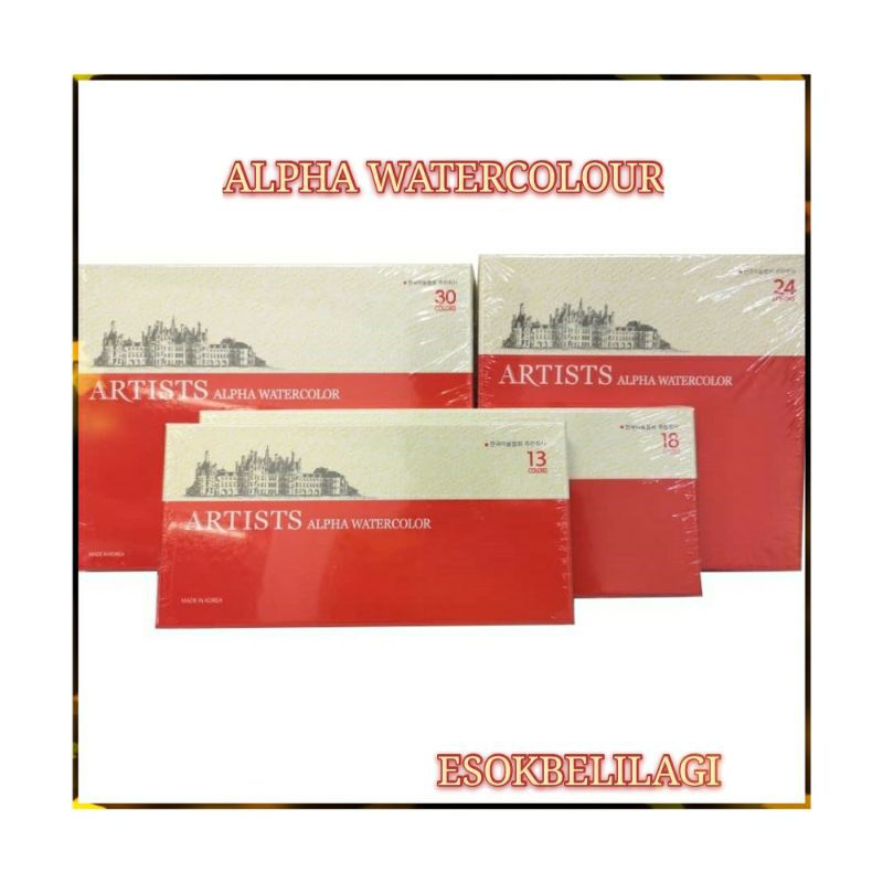 ARTISTS ALPHA WATERCOLOUR (ORIGINAL MADE IN KOREA) | Shopee Malaysia