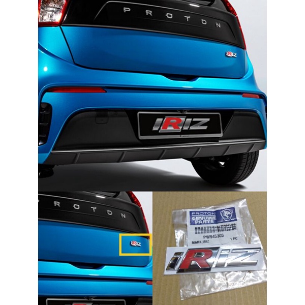 PROTON IRIZ 2019 ORIGINAL REAR BOOT EMBLEM LOGO IRIZ REAR BONNET EMBLEM ...