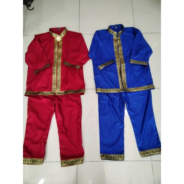 BUSANA MELAYU - BAJU LAYANG/HIAS @ SET BAJU DAN SELUAR (LACE EMAS BESAR ...