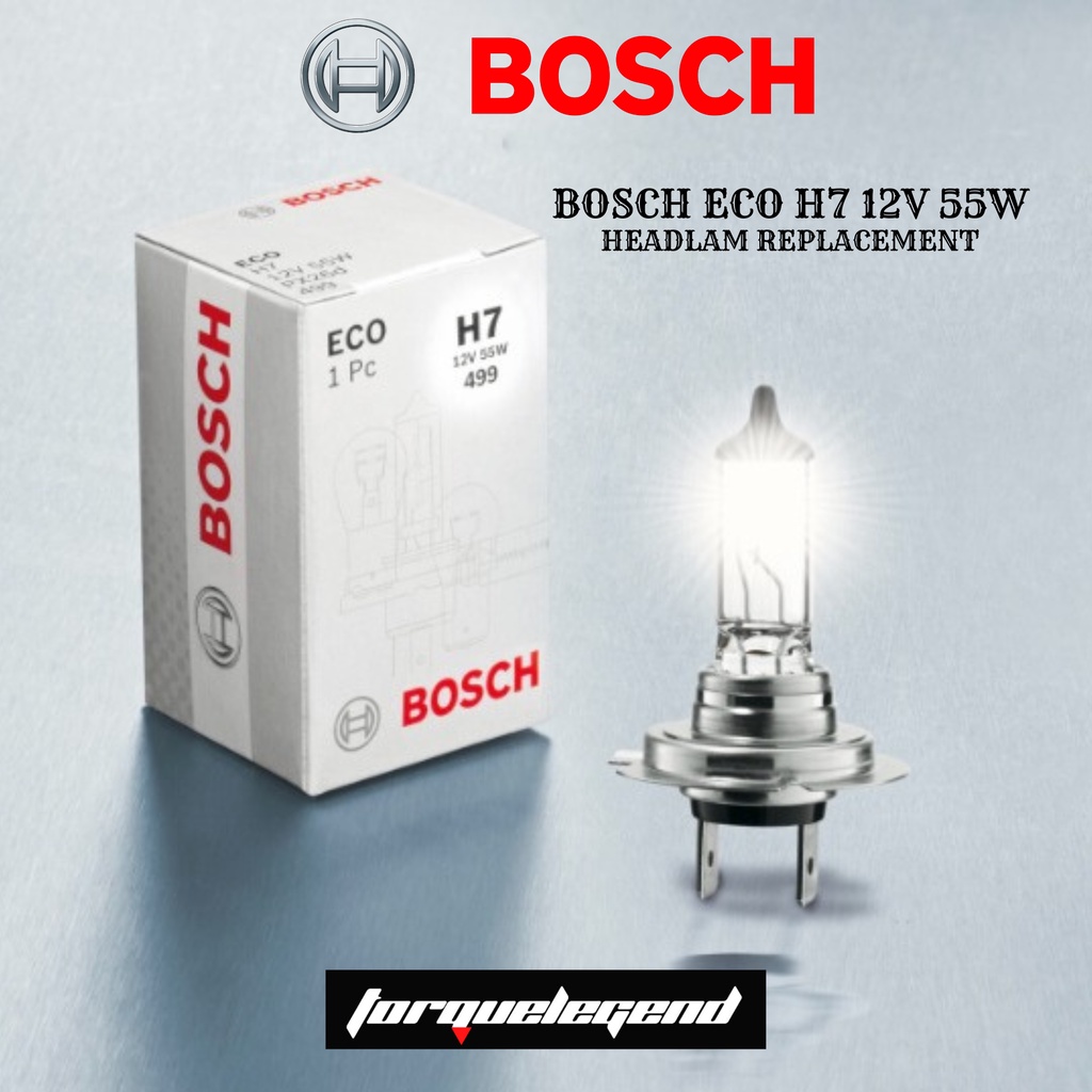 Bosch ECO H7 12V 55W 499 Halogen Light Bulb (1PC) | Shopee Malaysia