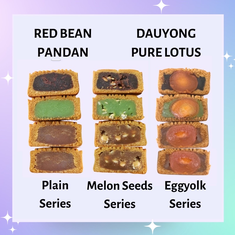 Halal Traditional Mooncake / Kuih Bulan Halal (80g+) | Shopee Malaysia