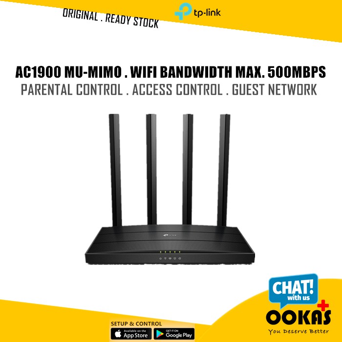 TP-Link Archer C80 AC1900 MU-MIMO Gigabit Wave2 Wireless WiFi Router ...