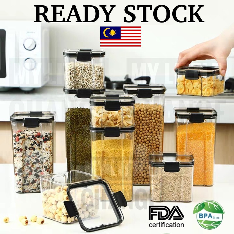 READY STOCK🇲🇾 Food Storage Container Plastic Kitchen Fridge Noodle Box ...