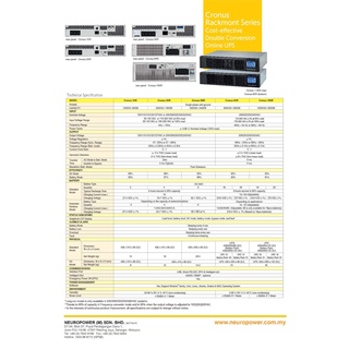 NEUROPOWER CRONUS 1KR Cronus Rackmount Series Cost-effective Double ...