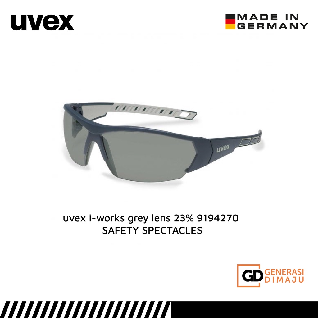 [ ORIGINAL UVEX READY STOCK ] uvex i-works grey lens 23% 9194270 SAFETY ...
