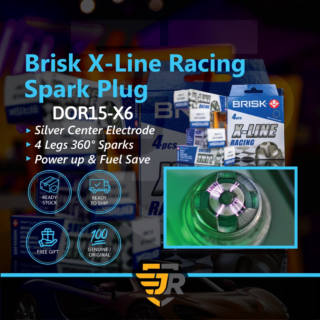 Brisk X Line Racing Spark Plug Vios Alphard Camry Accord City Jazz Kelisa Kenari Myvi Waja Car ...