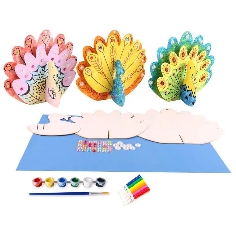 DIY Deepavali Craft | Peacock Painting Decoration Kit | Shopee Malaysia