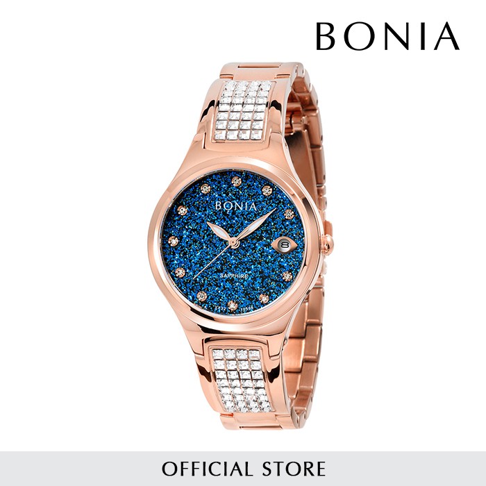 Bonia Cristallo Rosegold Elegance Women Watch BNB10596-2587 | Shopee ...