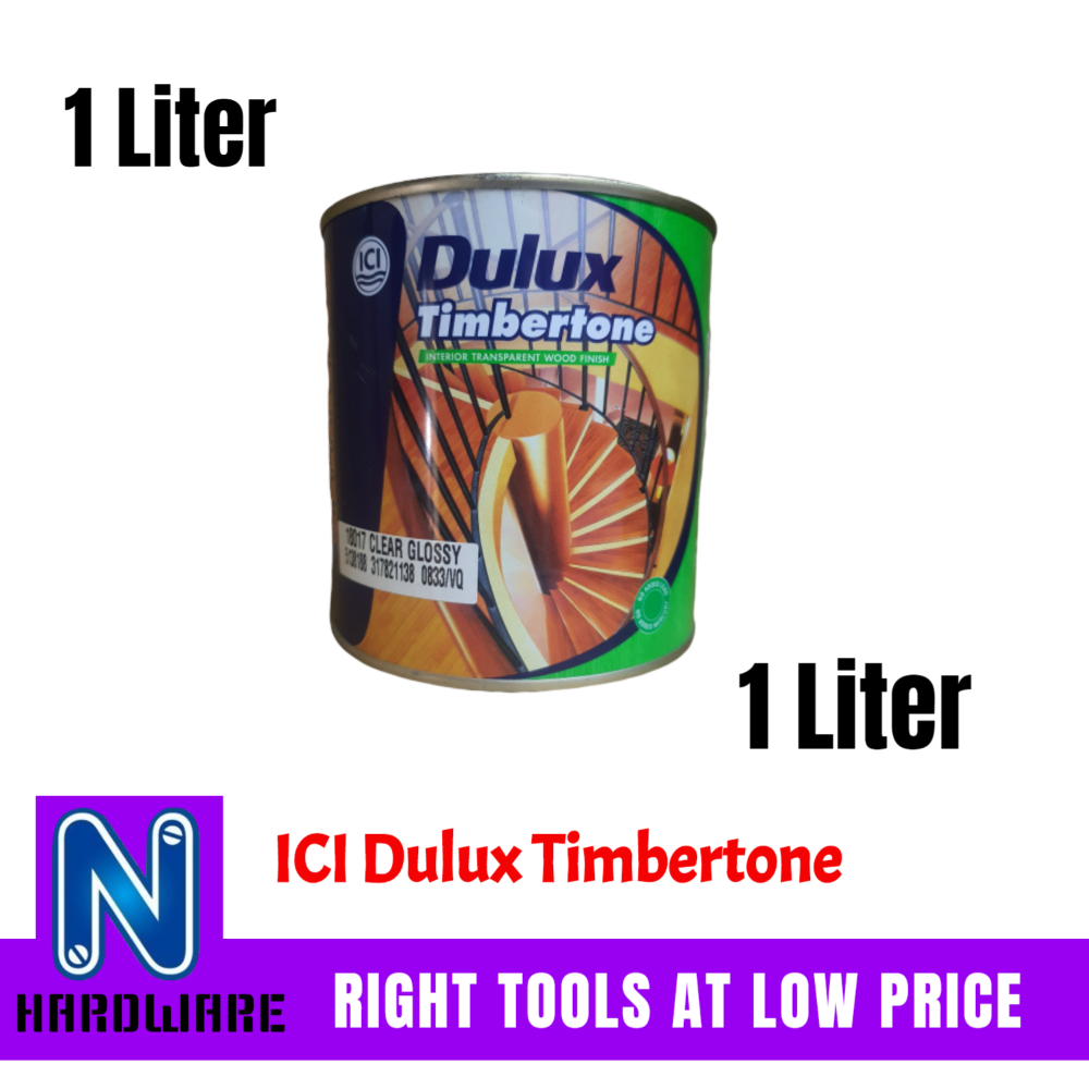 ICI Dulux Timbertone Interior Varnish Cat Varnish Kayu 1L - 1 Liter ...