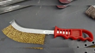 Economy Brass Coated Wire Brush Steel Berus Besi / Rust Removal ...