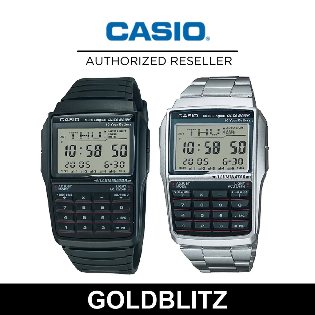 CASIO DBC-32D-1A DBC-32-1A VINTAGE CALCULATOR DATA BANK WATCH DBC32 ...
