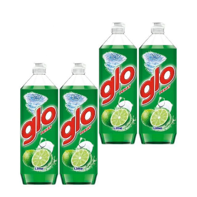 Glo 900ml Active Foam Lime Dishwashing Liquid [Bundle Of 4] | Shopee ...