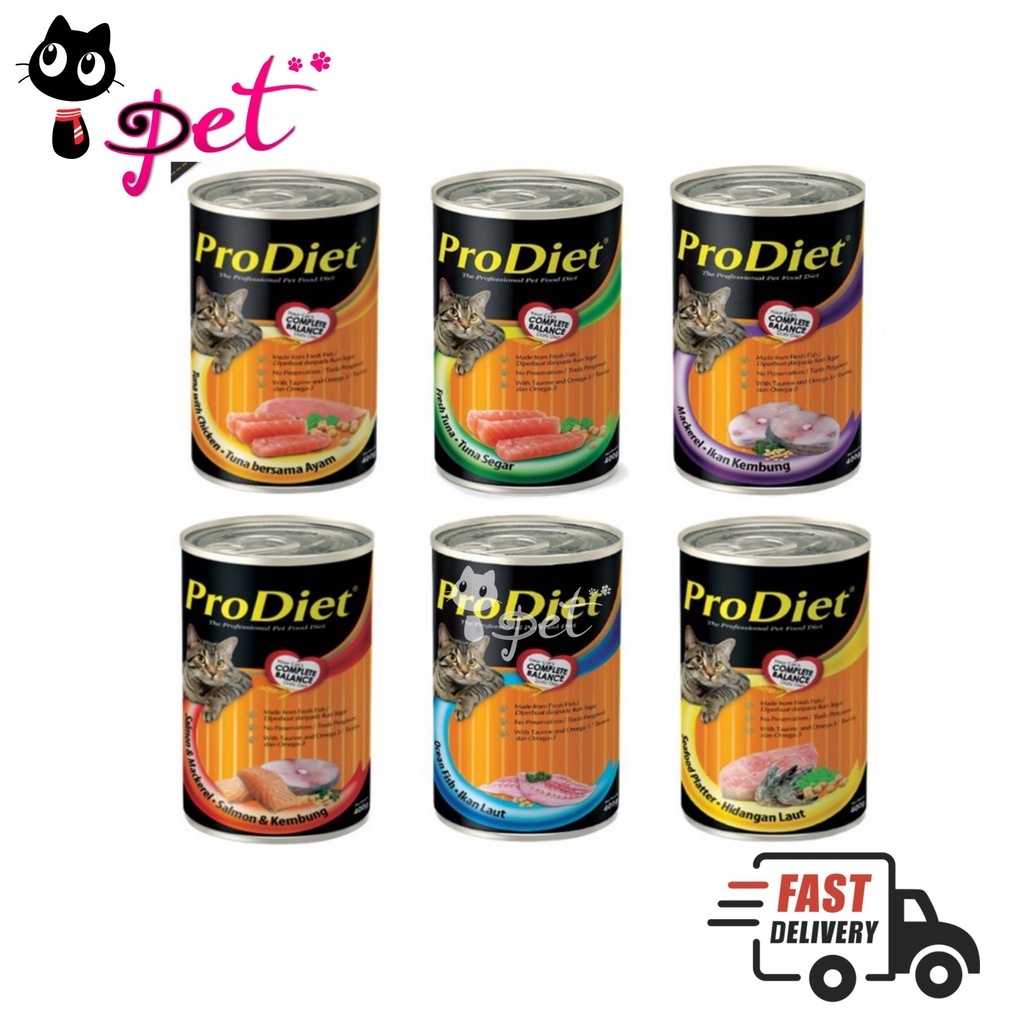 ProDiet Cat Can Food 400G ( Prodiet Fresh Tuna, Chicken Tuna ,Mackerel ...