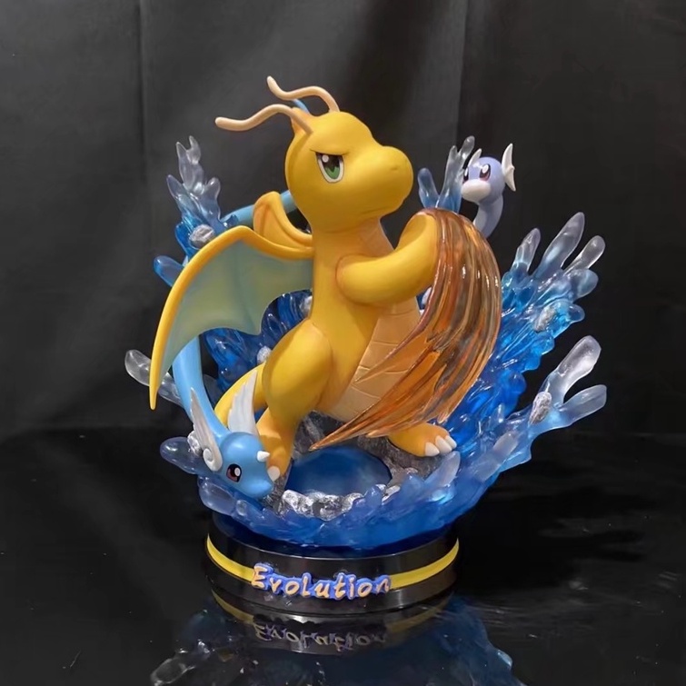 Pokemon Evolution Dragonite Dragonair Dratini PVC Statue pikachu ...