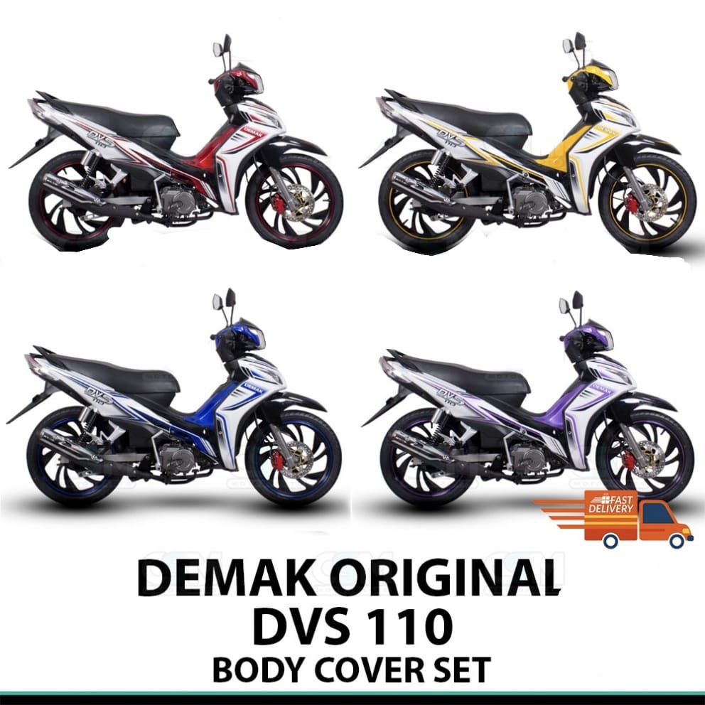 *DEMAK ORIGINAL Coverset Bodyset DVS 110 RED BLUE PURPLE | Shopee Malaysia