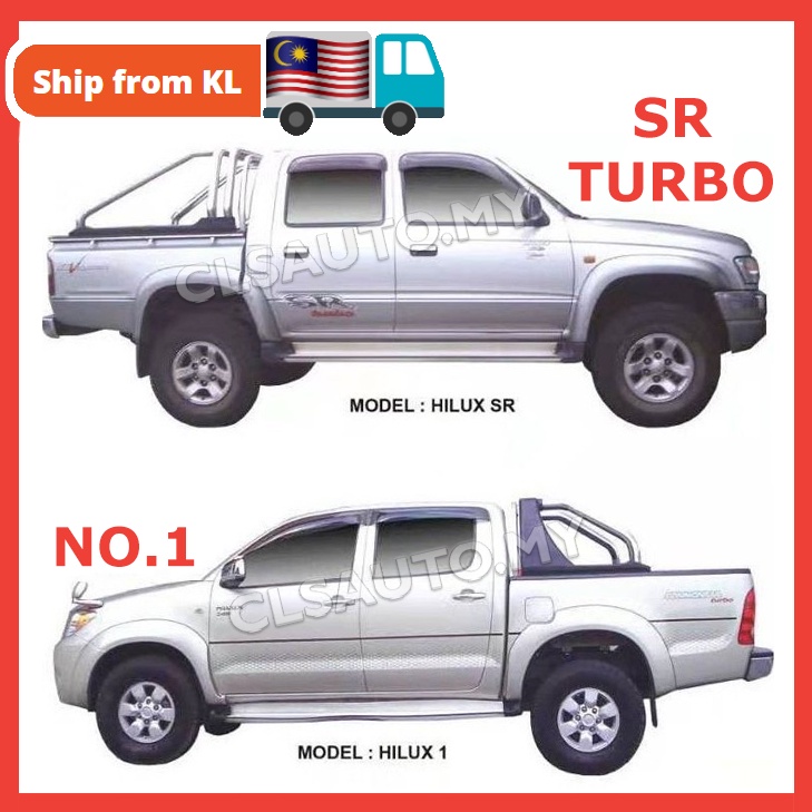 Toyota Hilux Body Sticker Car Side Body Lining Sticker (13 Designs ...