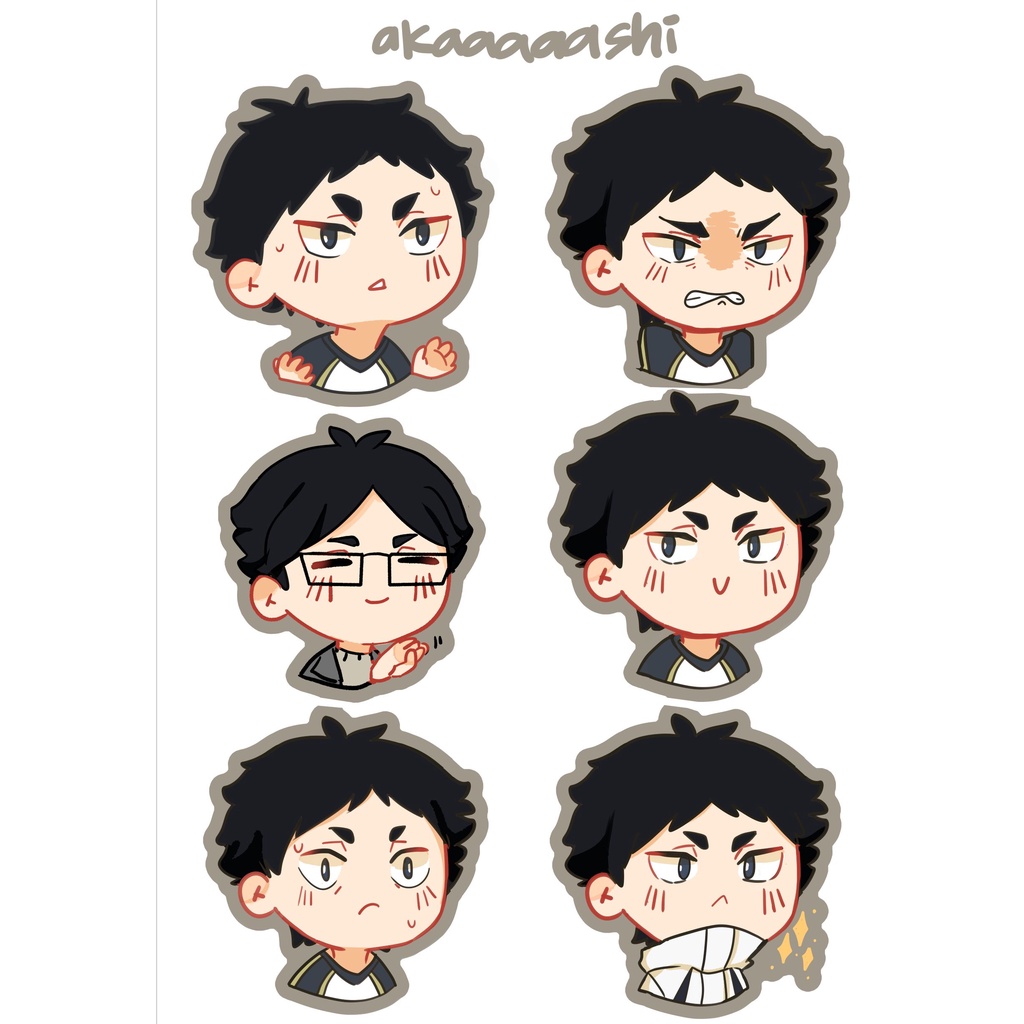 Haikyuu Akaashi Sticker Set | Shopee Malaysia