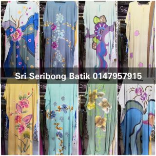 💥Kaftan Pastel Kaler Murah Batik Lukis Asli Cotton Viscose | Shopee ...