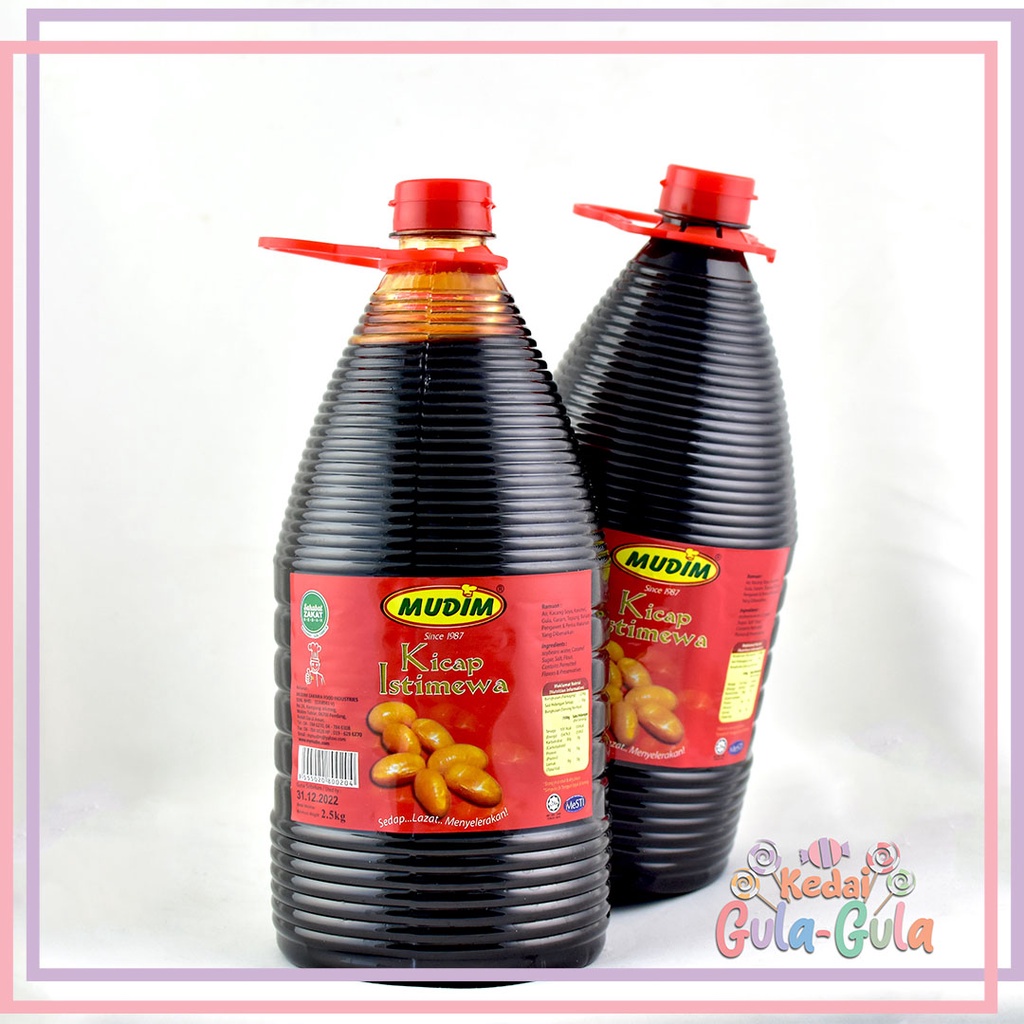 2.5kg Kicap Istimewa MUDIM Special Soy Sauce Kicap Utara Halal Buatan ...