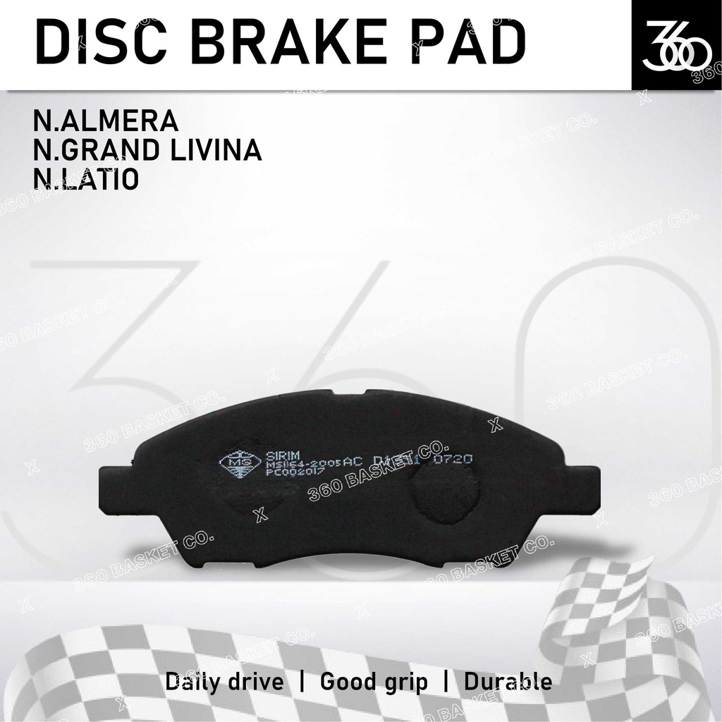 BRAKE PAD NISSAN ALMERA, GRAND LIVINA AND LATIO (D1060-1HJ0A TAN CHONG ...