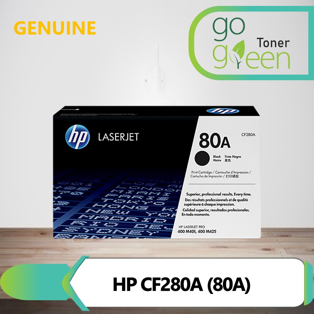 Genuine Original HP 80A CF280A Black Original LaserJet Toner Cartridge ...
