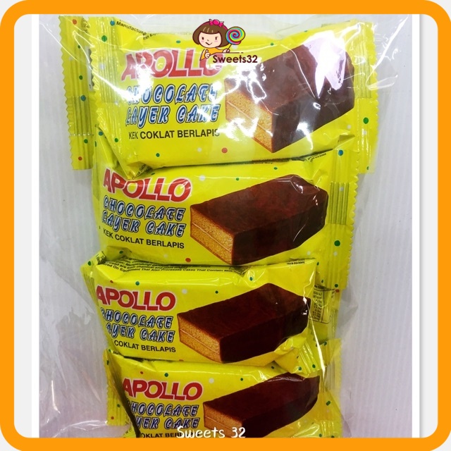 Apollo Layer Cake Chocolate 8pcs | Shopee Malaysia