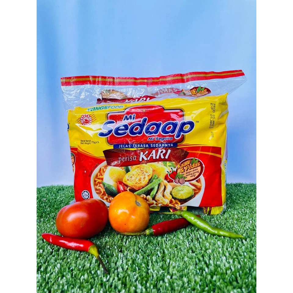 (READY STOCK) Mi Sedaap Instant Noodle Curry Flavour | Perisa Kari 5 x ...