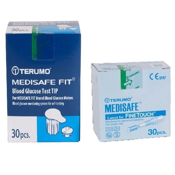 TERUMO MEDISAFE fit Blood Glucose Test Tip/Lancets for FINETOUCH ...