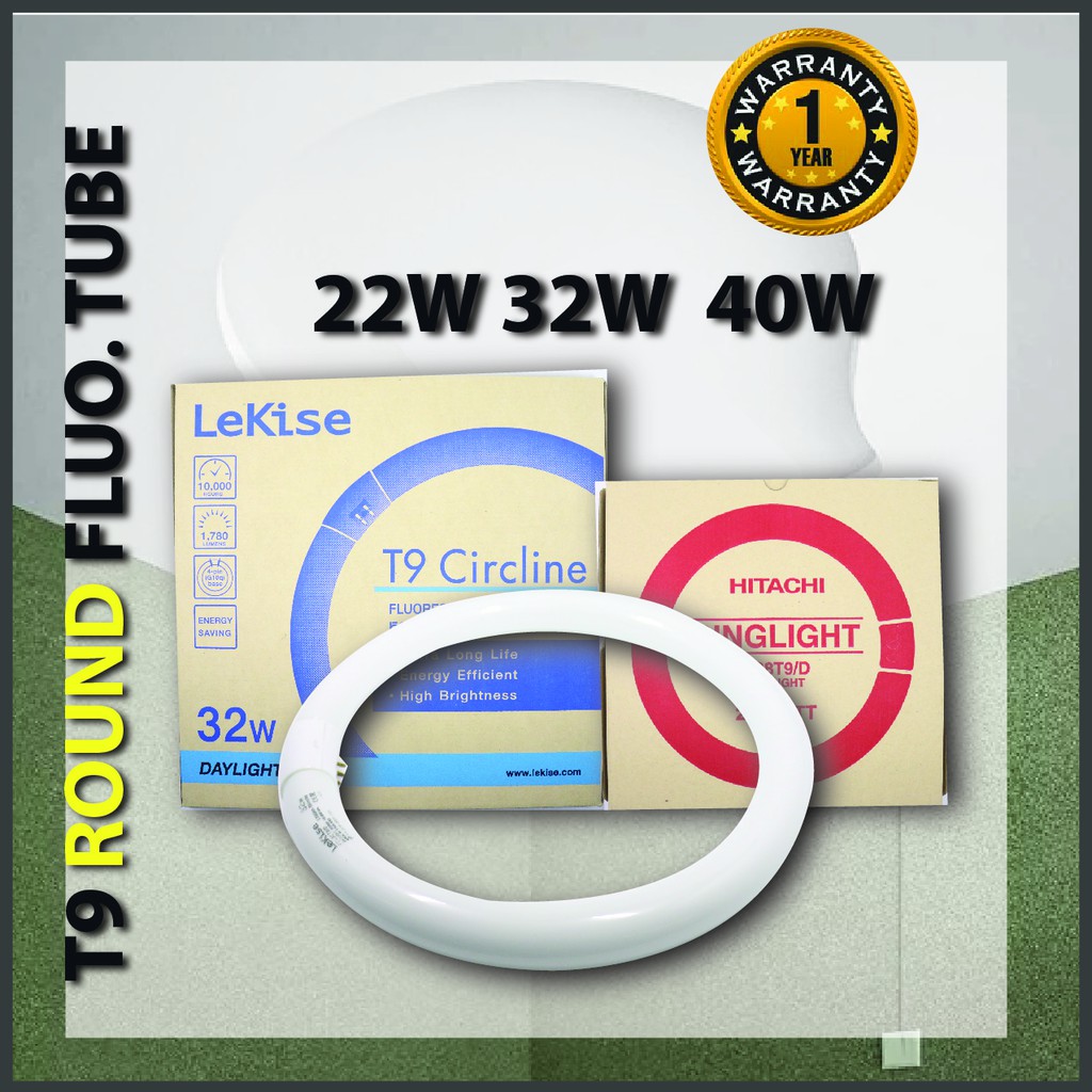 22W 32W 40W T9 Circular / Circle Round Tube (Daylight) | Shopee Malaysia