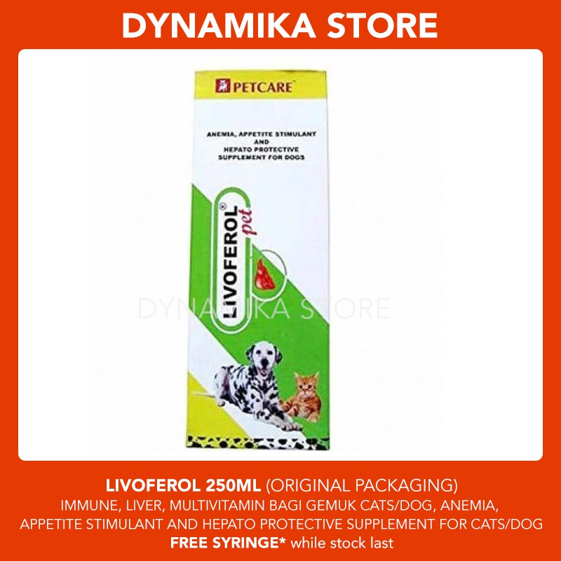 LIVOFEROL TONIC HATI FOR CAT/DOG 250ml Original Size | Shopee Malaysia