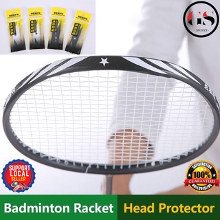 Badminton Racket Head Frame Protection Tape Sticker PU Racquet ...