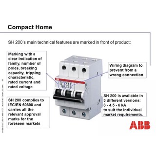 ABB MCB SH201 1P 6kA [6A/10A/16A/20A/32A/40A/63A] [Ready Stock] | Shopee Malaysia