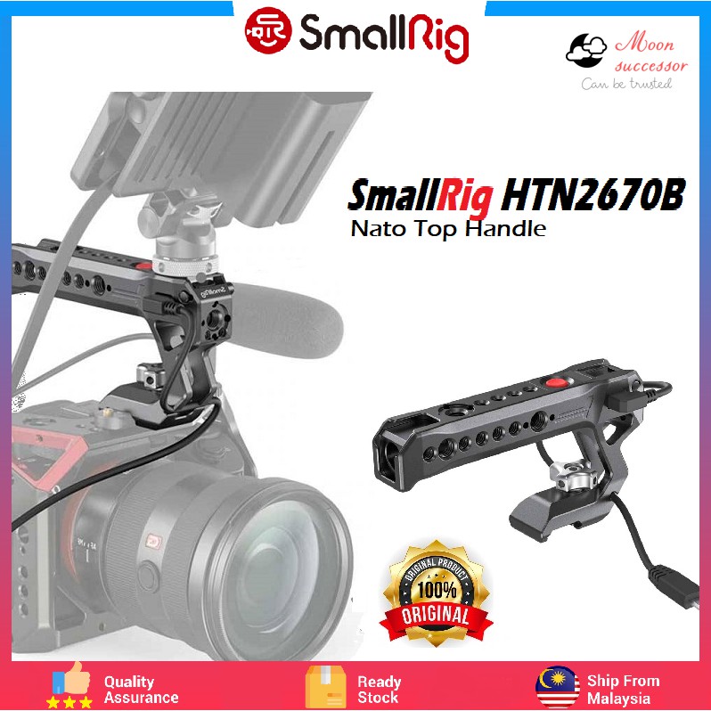 SmallRig HTN2670B HTN2670 NATO Top Handle With Record Remote Trigger ...