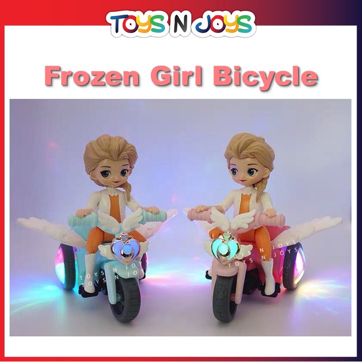(READY STOCK) KIDS TOYS Elsa Frozen Girl Bicycle Lighting and Music 360 ...